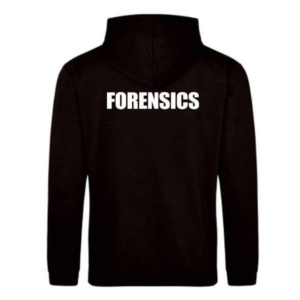 Forensic Science Hoodie With Back Print – H & K Embroidery